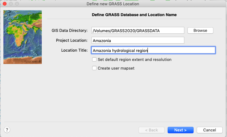 GRASS 7 setup – Nunataryuk